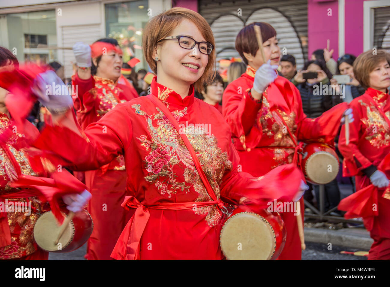 Chinese year celebration on the streets of Madrid, Spain the year of ...