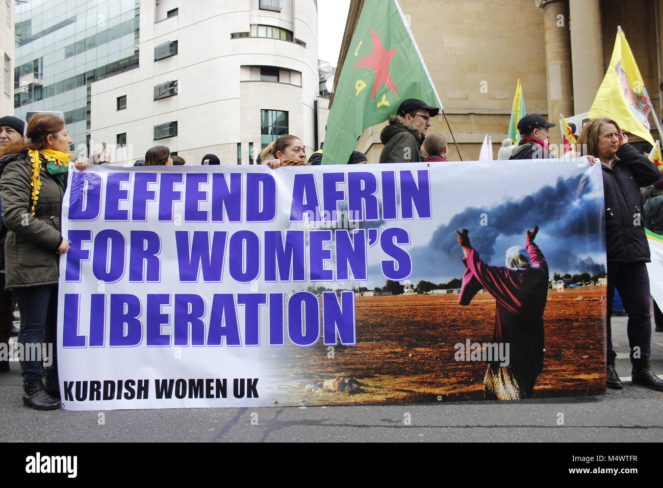 Free Kurdistan March in Central London on 18/02/18 Credit: Alex ...