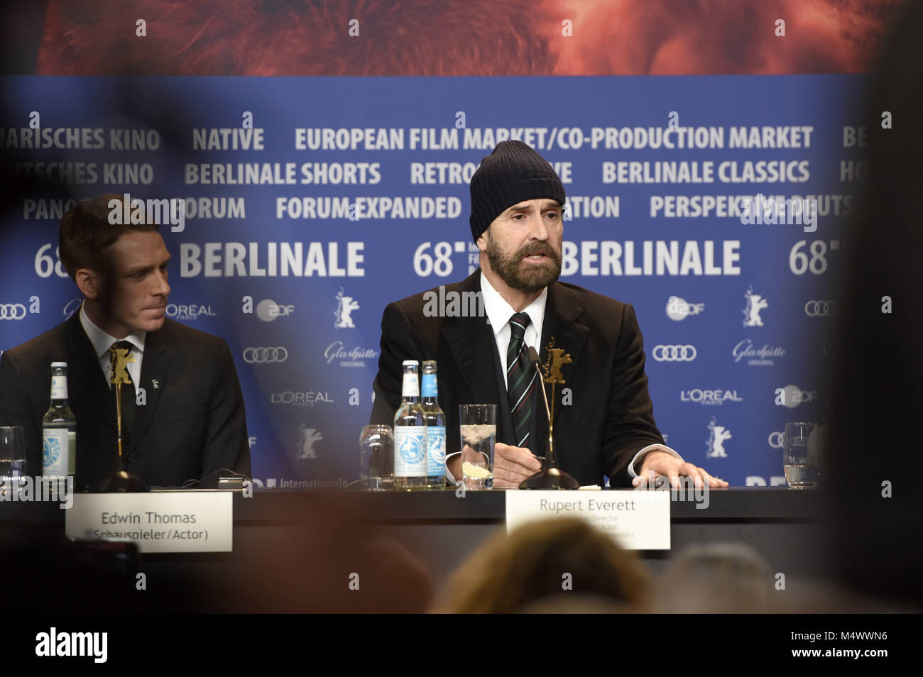 Edwin Thomas and Rupert Everett during the 'Happy Prince' press ...