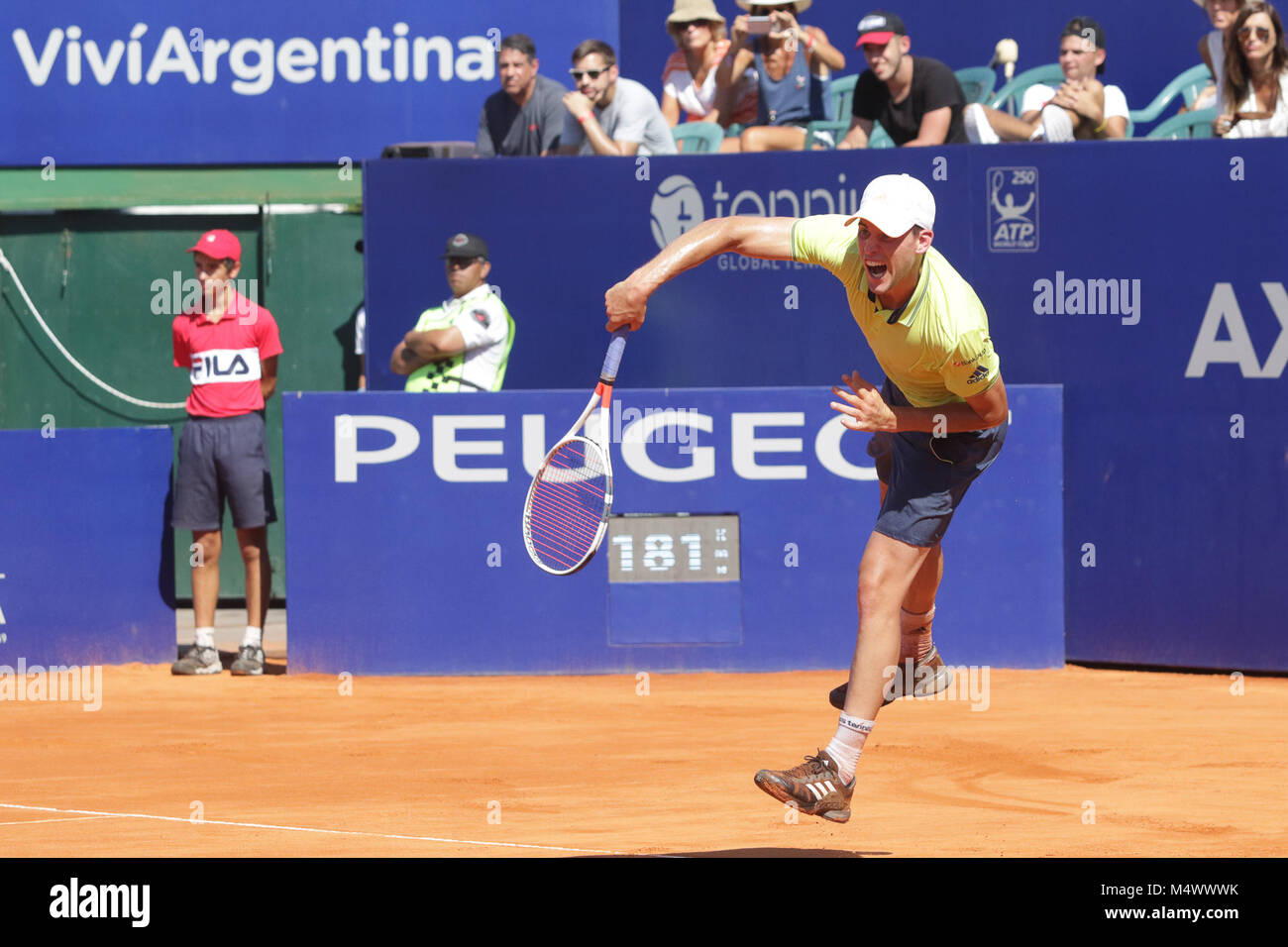Buenos Aires, Argentina. 18th Feb, 2018. Dominic Thiem during the final ...