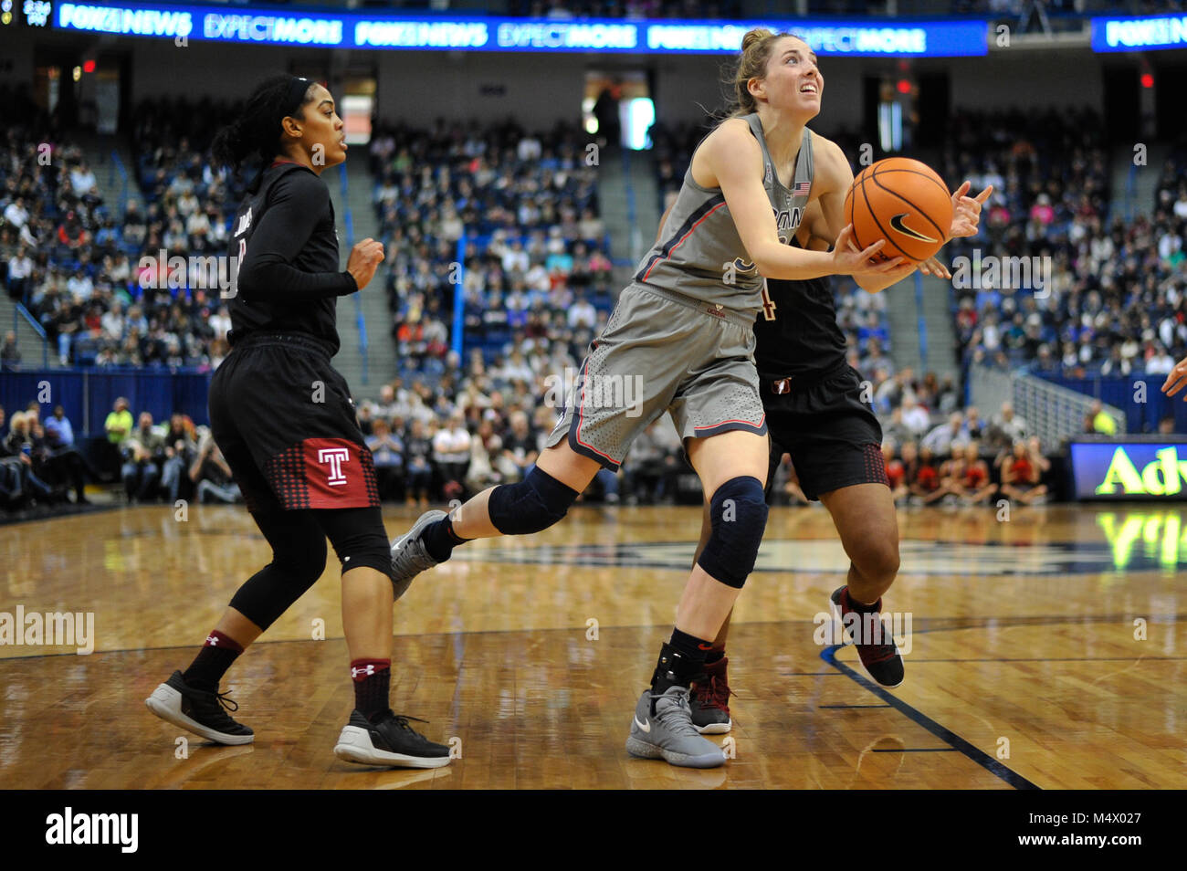 Hartford, CT, USA. 18th Feb, 2018. Katie Lou Samuelson (33) of the ...