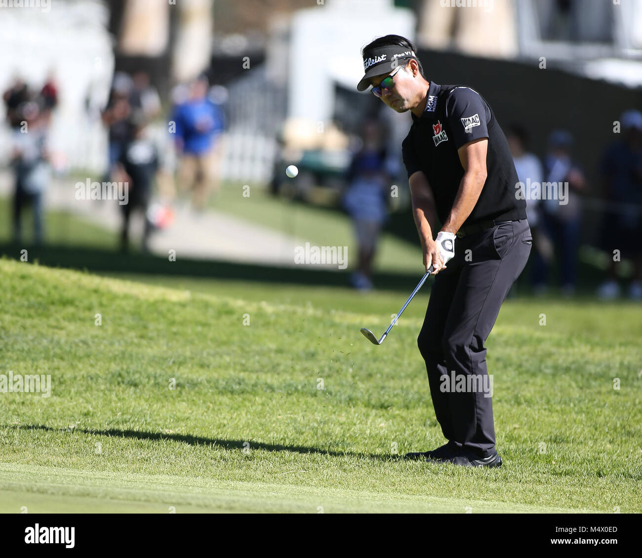 Los Angeles, CA, USA. 18th Feb, 2018. Kevin Na on the fourth green ...