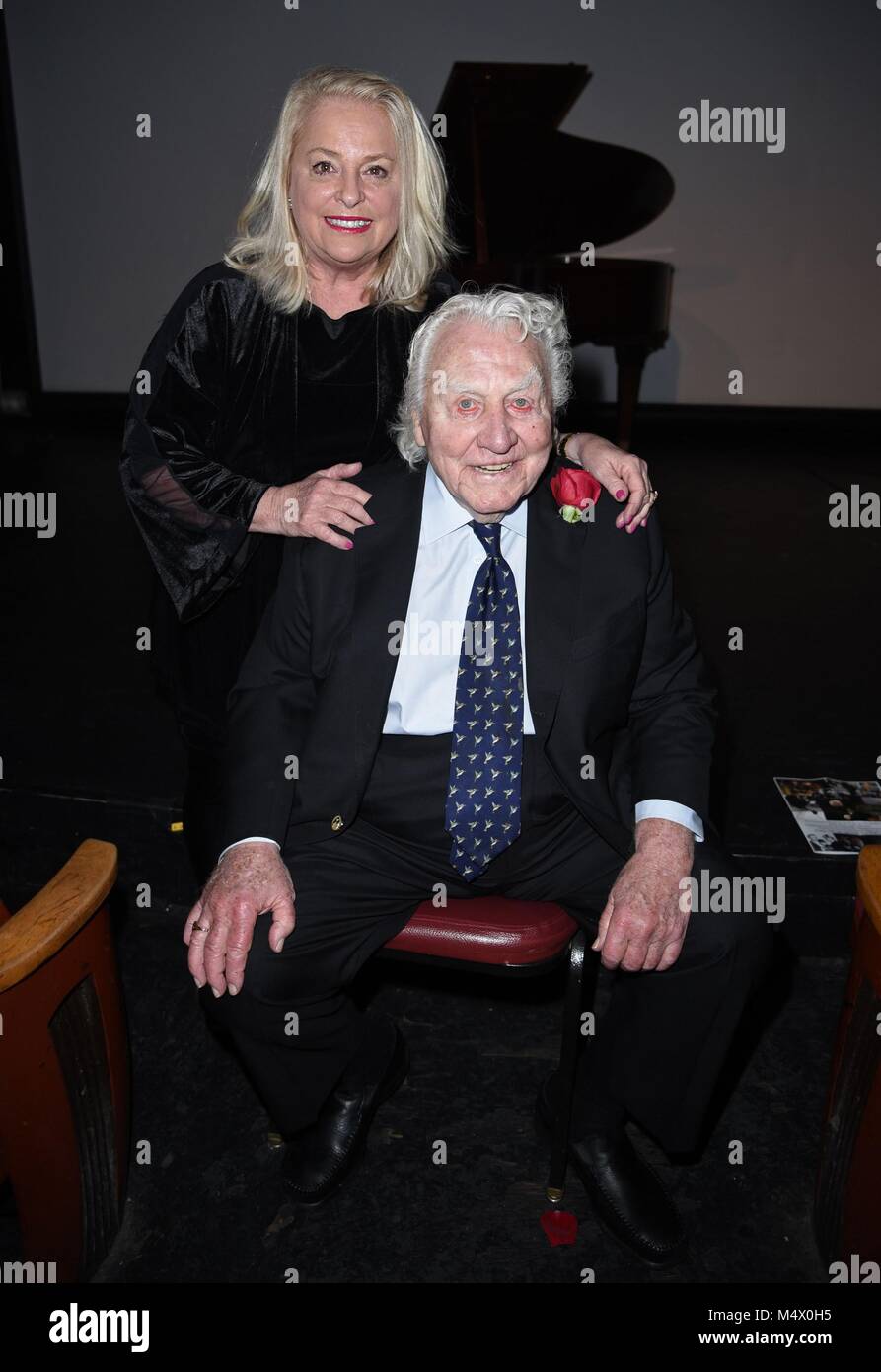 New York, NY, USA. 18th Feb, 2018. Joe Sirola, Claire at a public ...