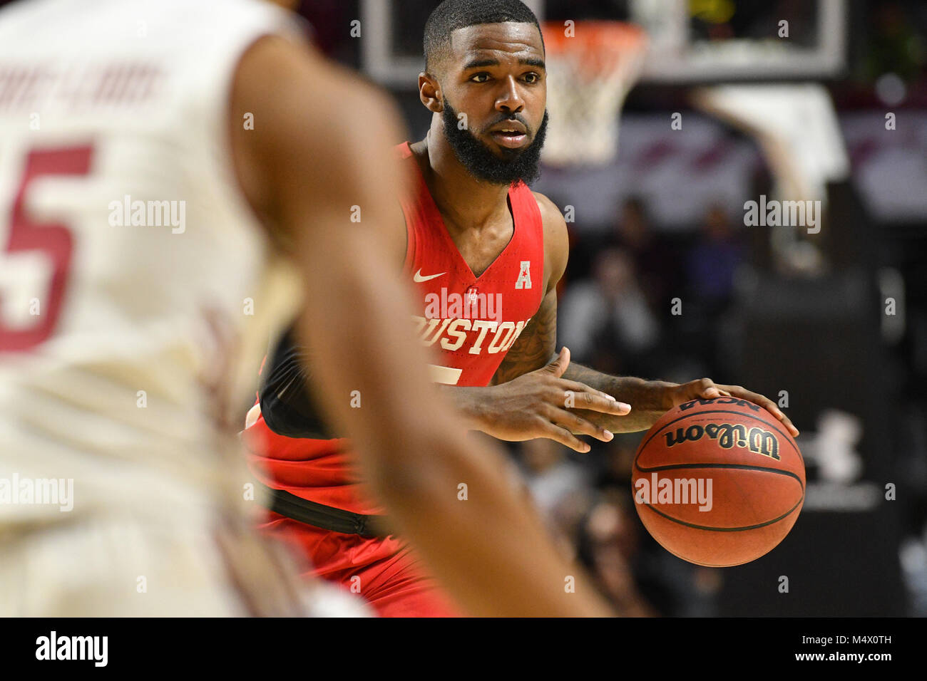 Philadelphia, Pennsylvania, USA. 18th Feb, 2018. Houston Cougars guard ...