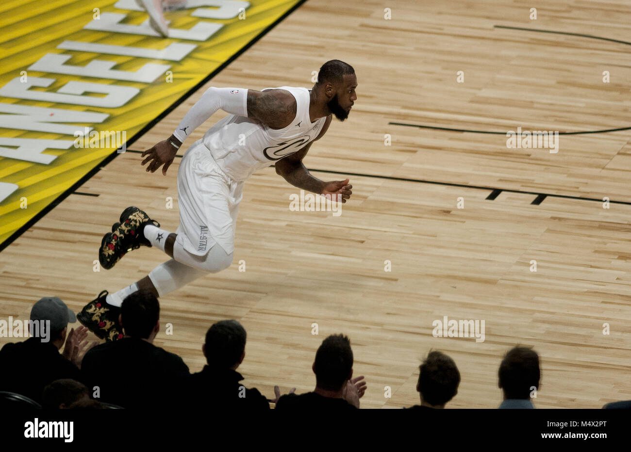 Los Angeles, CALIFORNIA, USA. 18th Feb, 2018. LeBron James #23 of Team ...