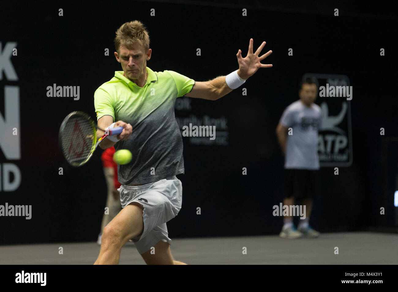 Uniondale, New York, USA. 18th Feb, 2018. Kevin Anderson of South ...