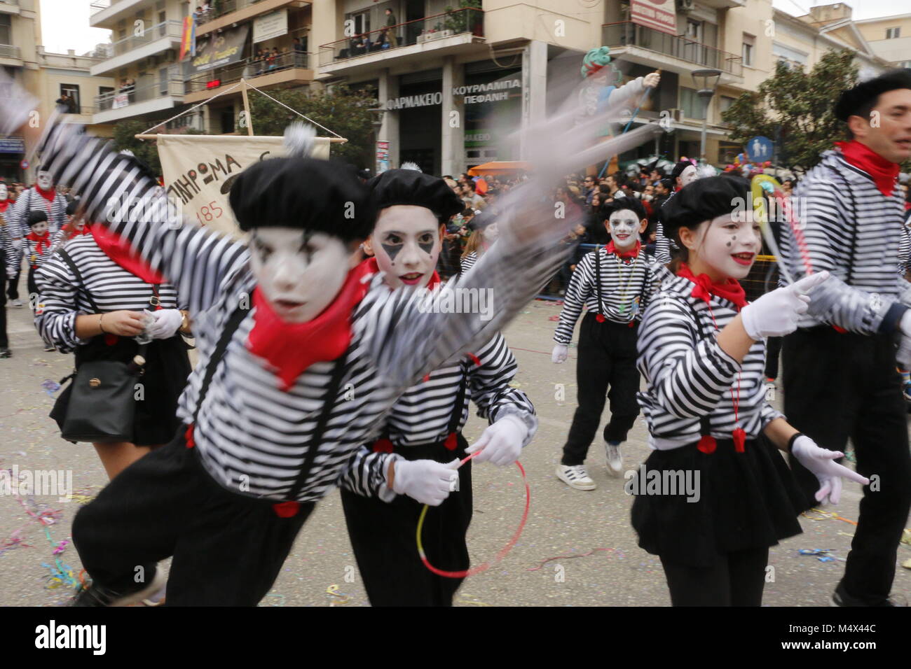 Patra, Greece. 18th Feb, 2018. Participants seen dress up in special ...