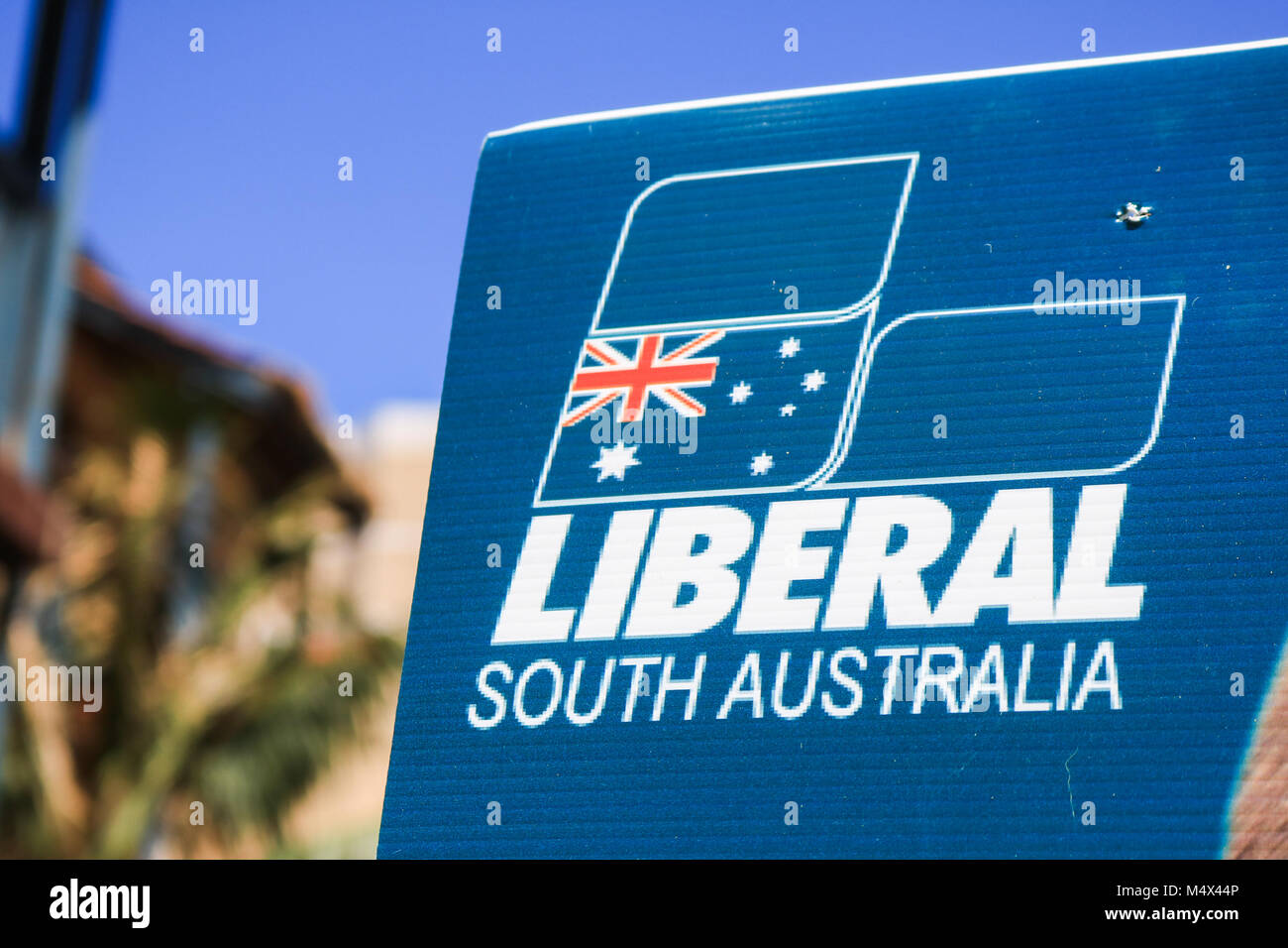 Adelaide, Australia. 19th Feb 2018. Campaign posters representing the ...