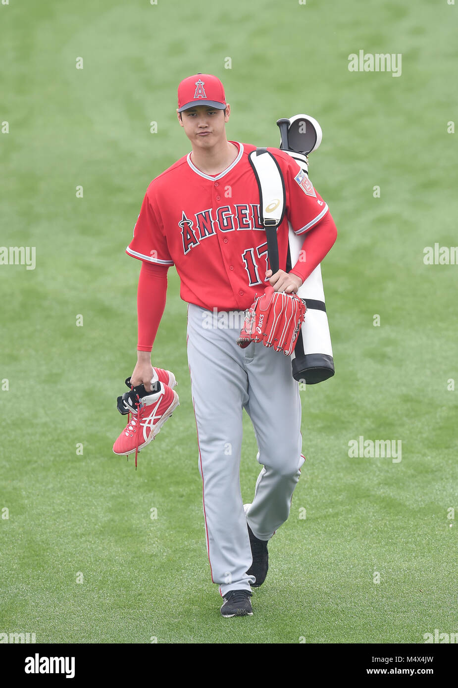 Tempe, Arizona, USA. 16th Feb, 2018. Shohei Ohtani (Angels) MLB : Los ...