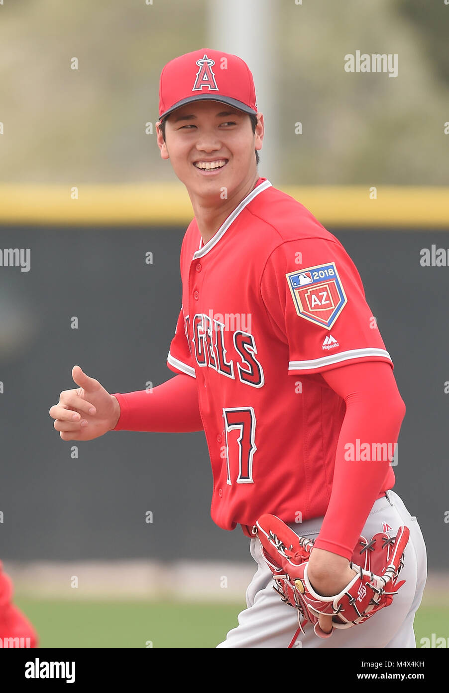 Tempe, Arizona, USA. 16th Feb, 2018. Shohei Ohtani (Angels) MLB : Los ...