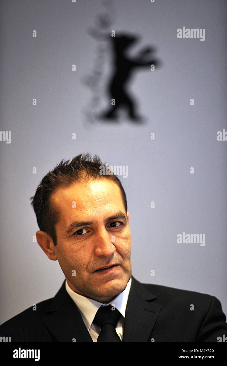Berlin, Germany. 07th Feb, 2014. The Bosnian actor Nazif Mujic gives an ...