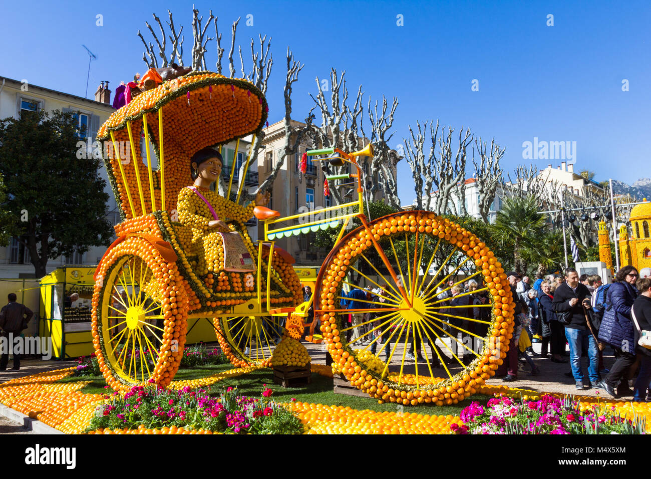 Menton, France. 18th Feb, 2018. Art made of lemons and oranges in the ...