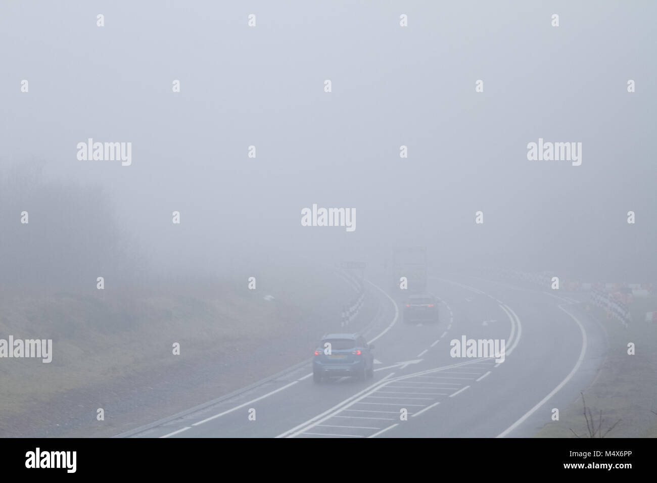 Brecon beacons winter drive hi-res stock photography and images - Alamy