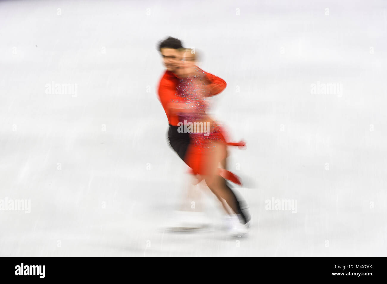 February 19, 2018: Weaver Kaitlyn and Poje Andrew of Â Canada competing ...