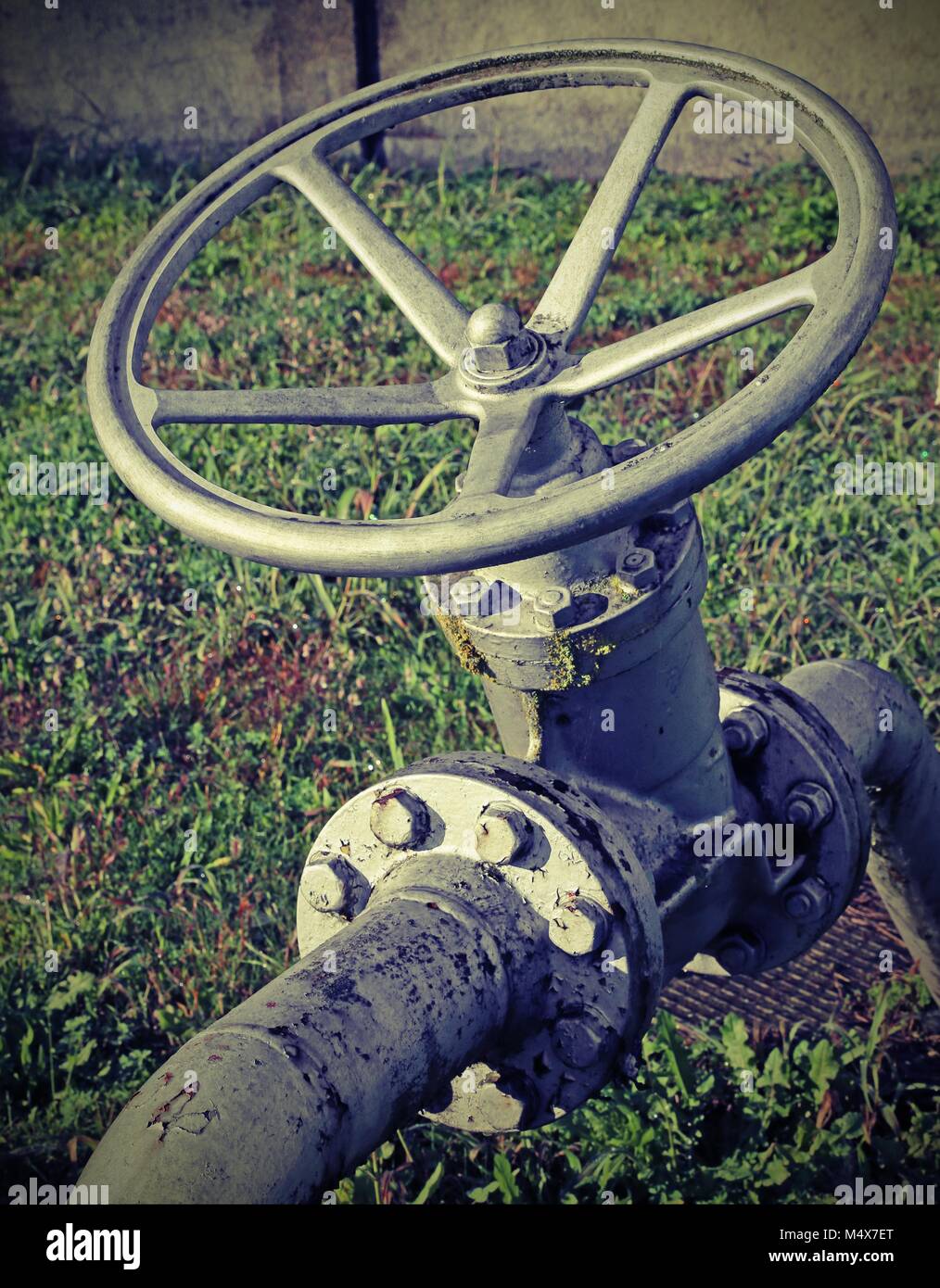 gate valve to close or open the natural gas flow from the warehouse to ...