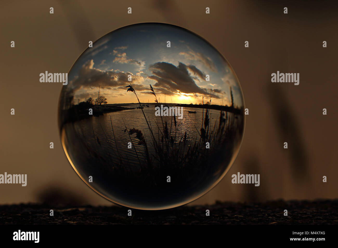 Glass ball distortion hi-res stock photography and images - Alamy