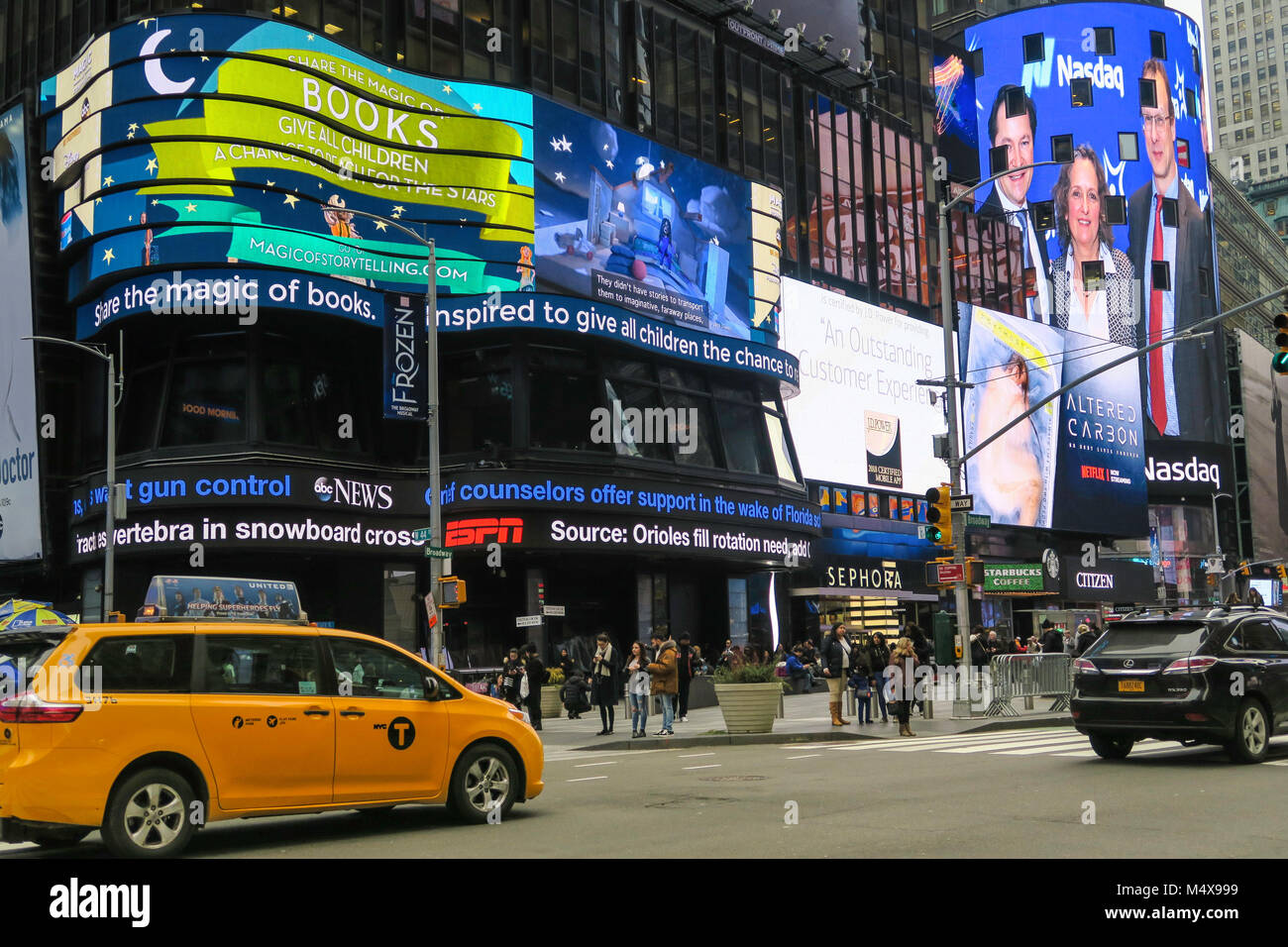 Wrap Around Moving Billboard at ABC TV Network Studios in Times Square ...