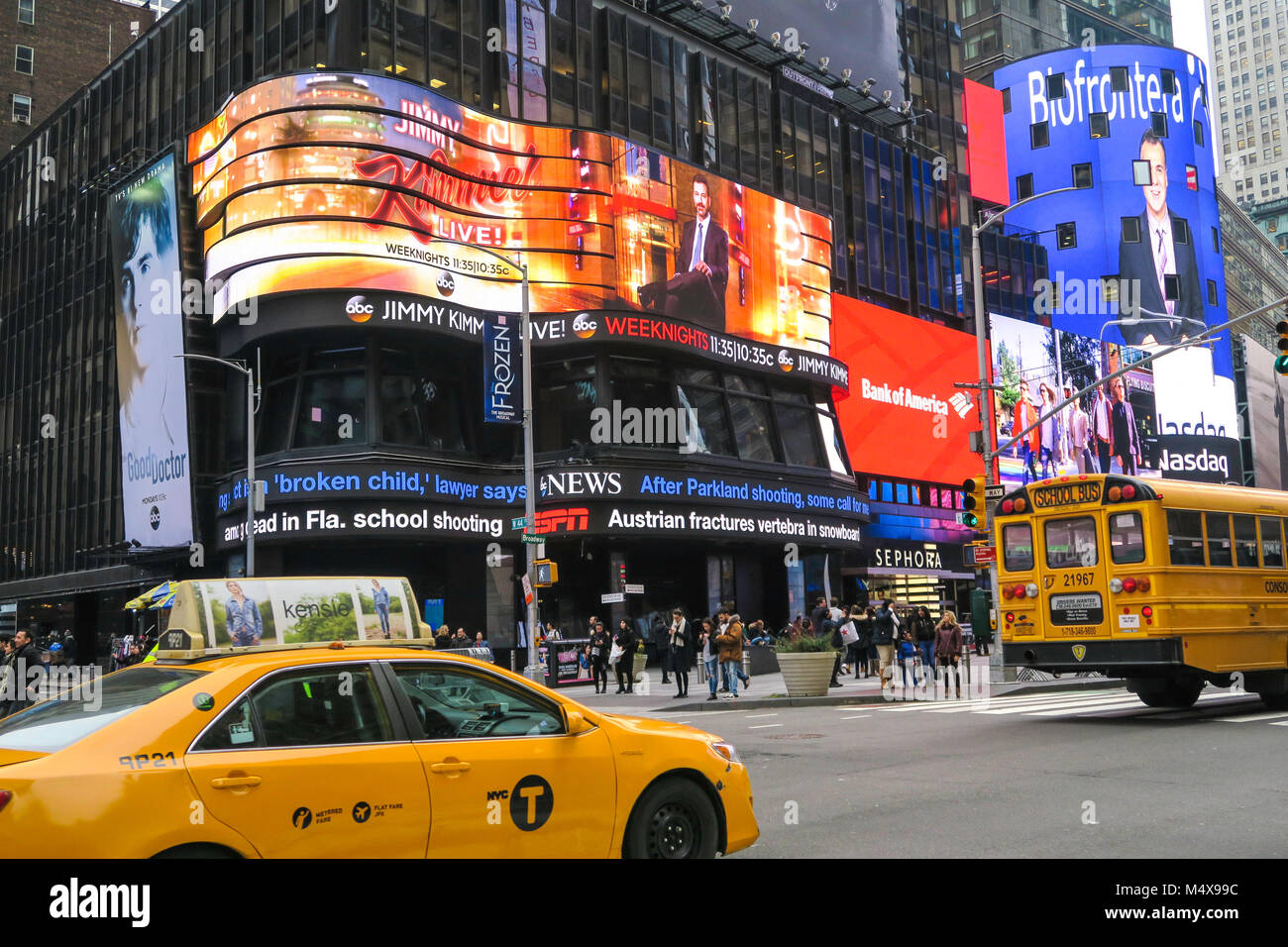 Wrap Around Moving Billboard at ABC TV Network Studios in Times Square ...