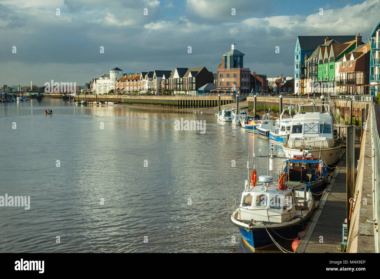 Boats In Littlehampton Harbour Littlehampton Stock Photos & Boats In ...