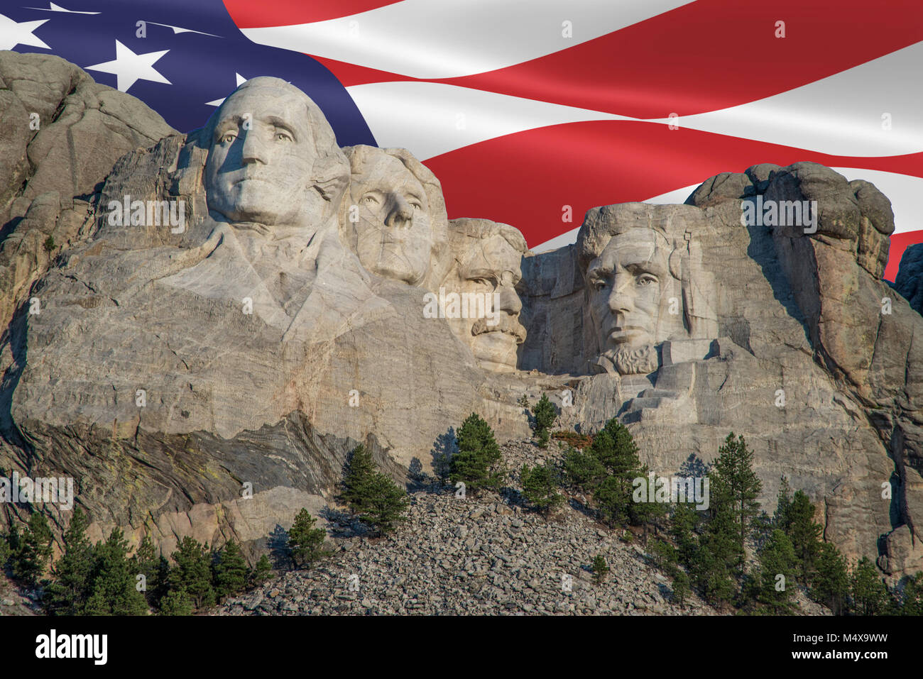 Mount Rushmore near Rapid City in South Dakota Stock Photo - Alamy