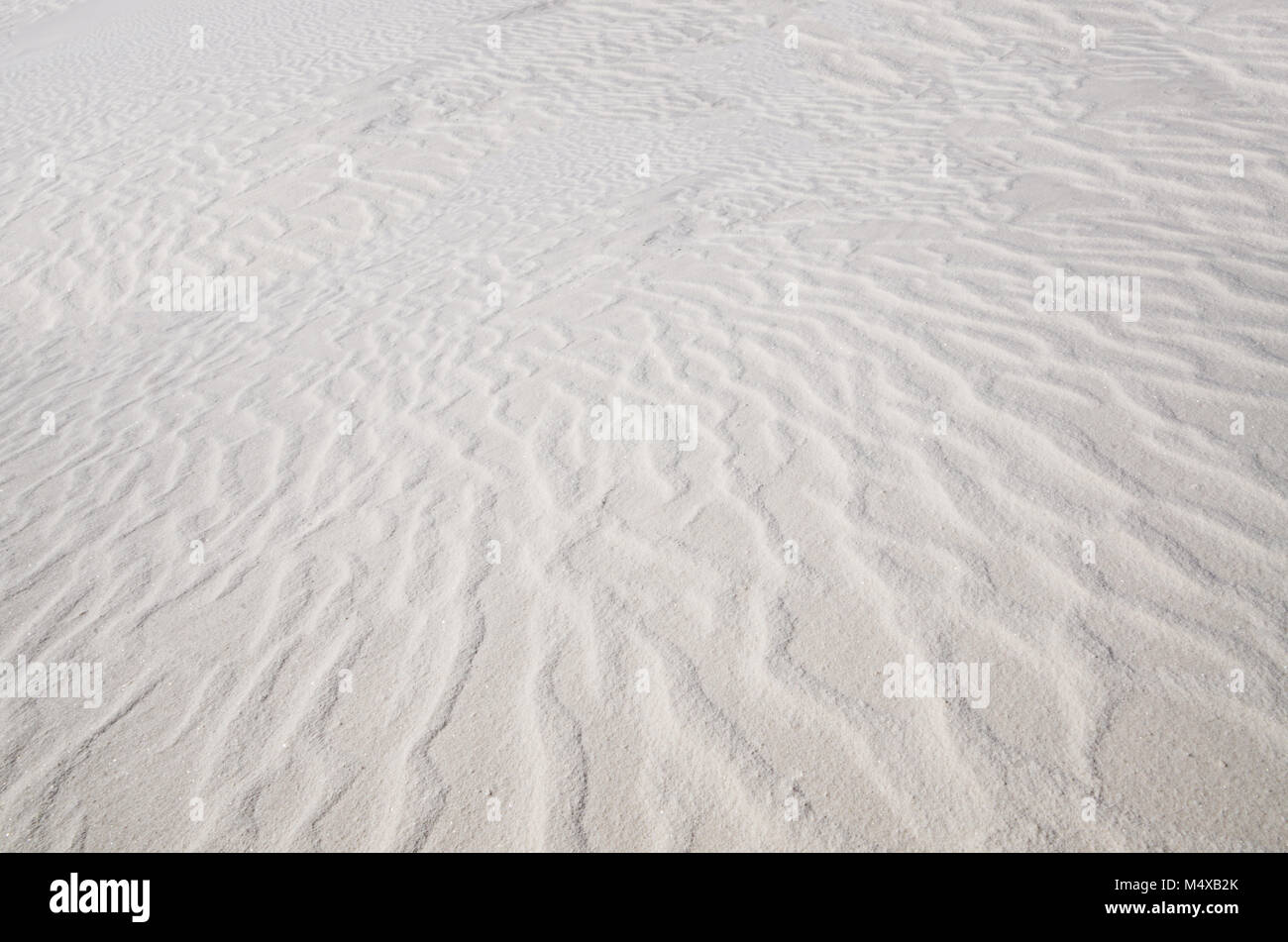Close up of textured gypsum on dunes at White Sands National Monument ...