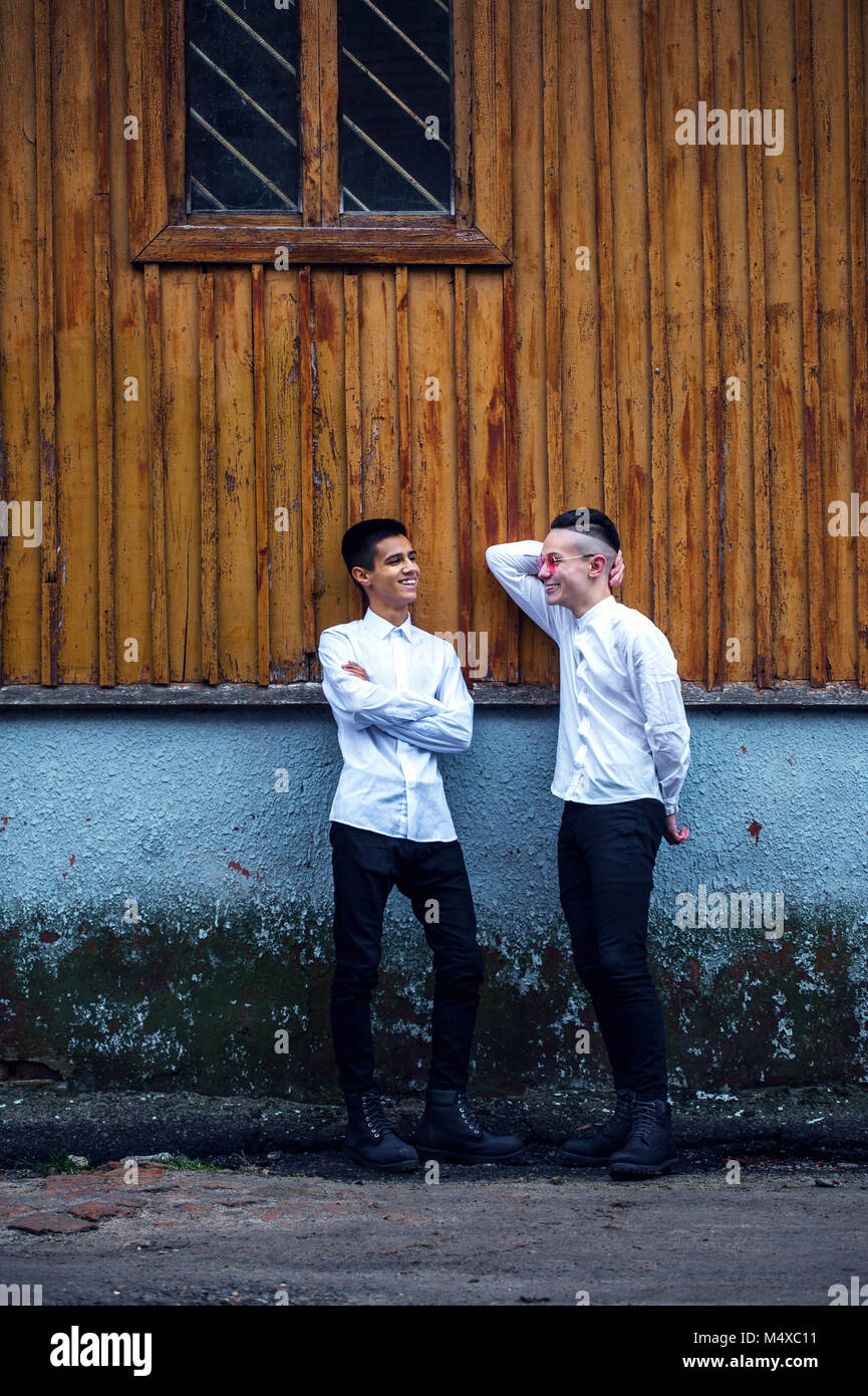 Two young guys Stock Photo - Alamy