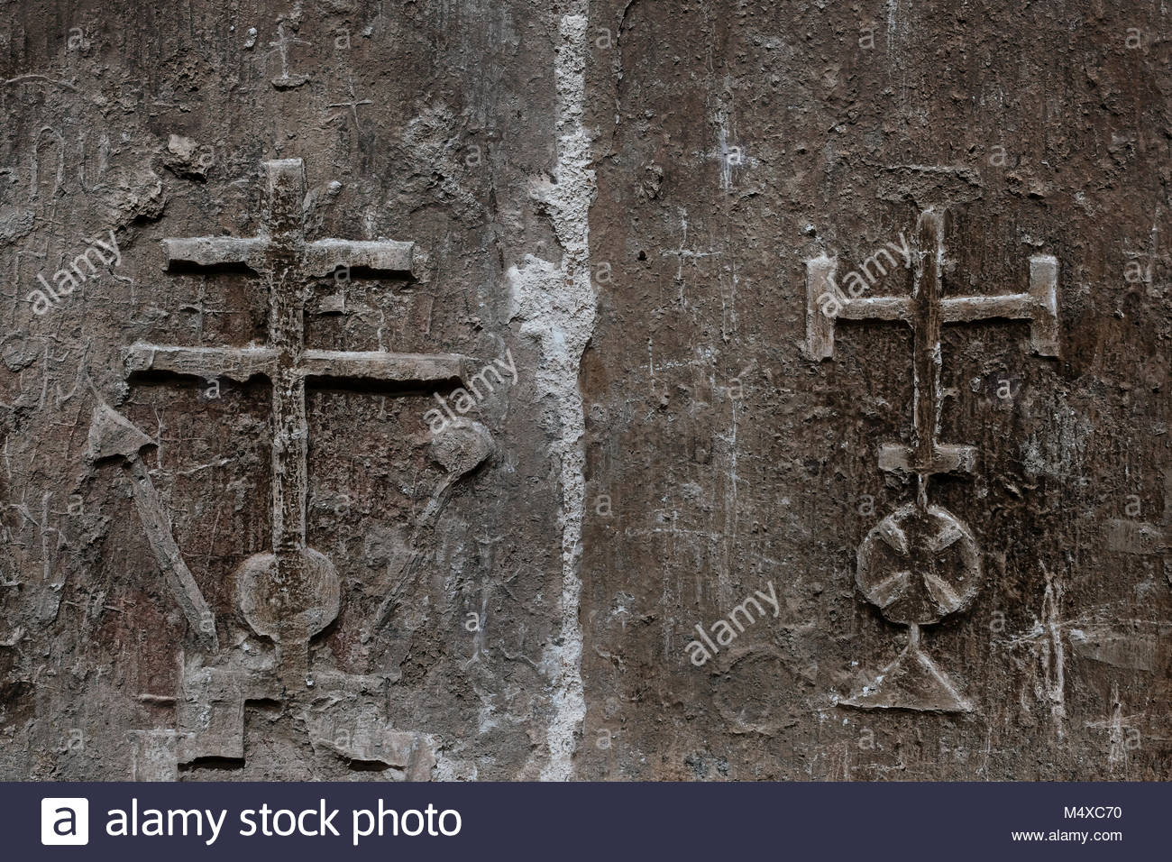 Graffiti Religious Cross Christianity Stock Photos & Graffiti Religious ...