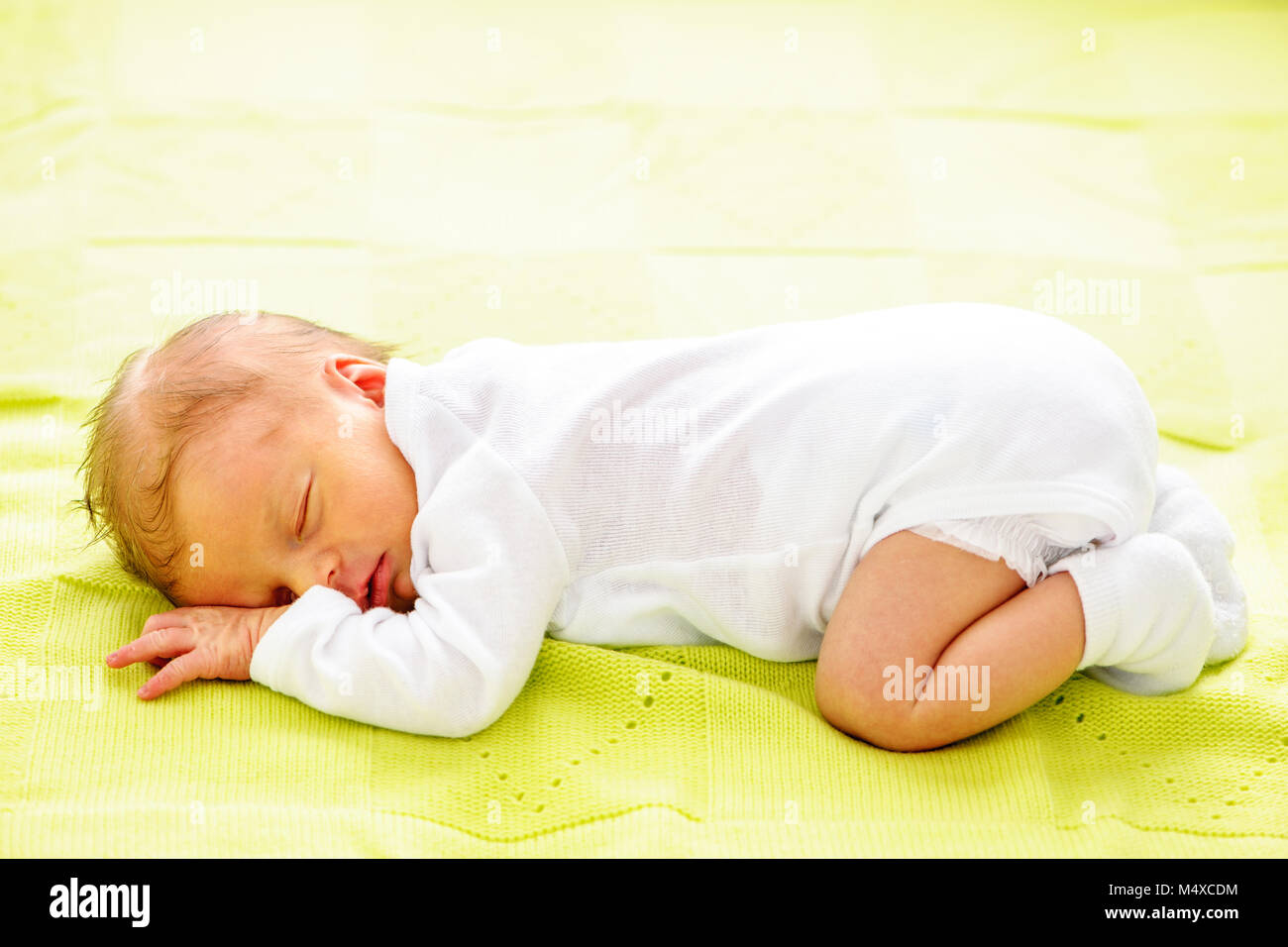 One week old newborn baby Stock Photo - Alamy