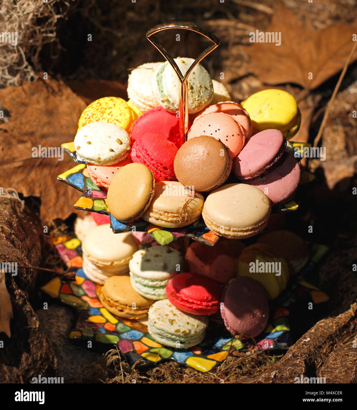 Macaron pile hi-res stock photography and images - Alamy