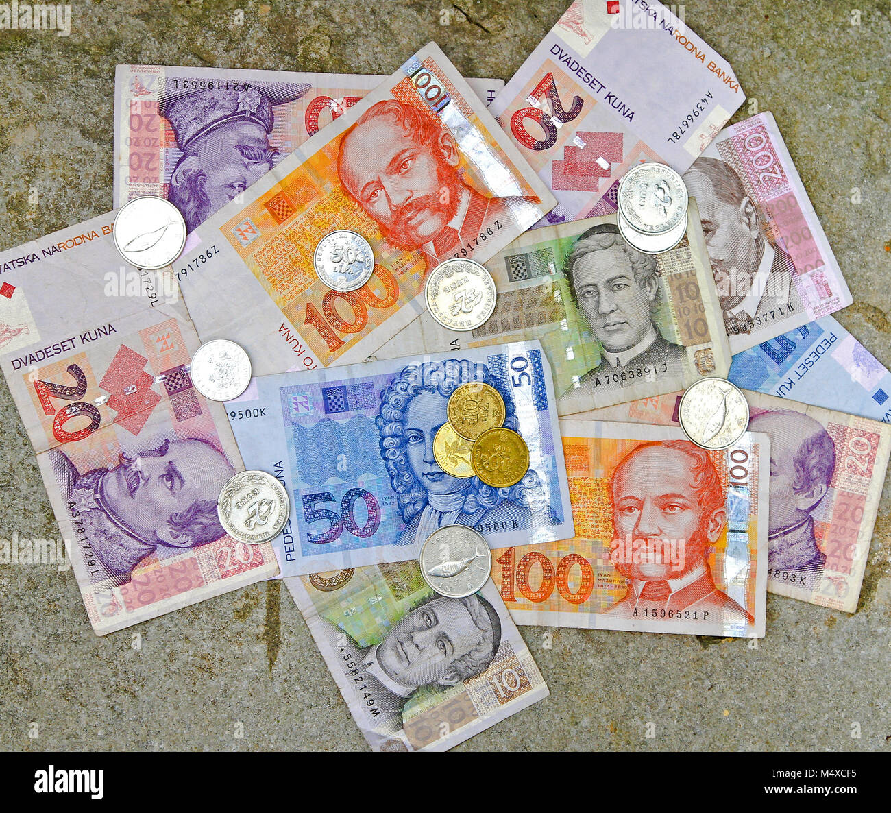 Croatian coins kuna lipa hi-res stock photography and images - Alamy
