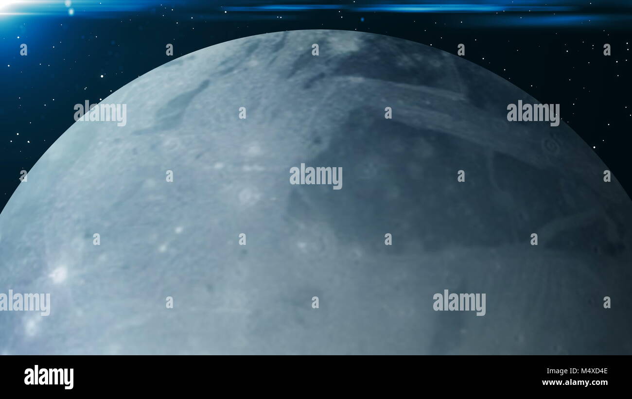 Planet Pluto. 3d rendering digital background. Space backdrop Stock ...