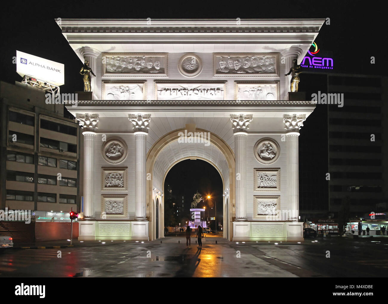 Macedonia Gate Skopje Stock Photo - Alamy