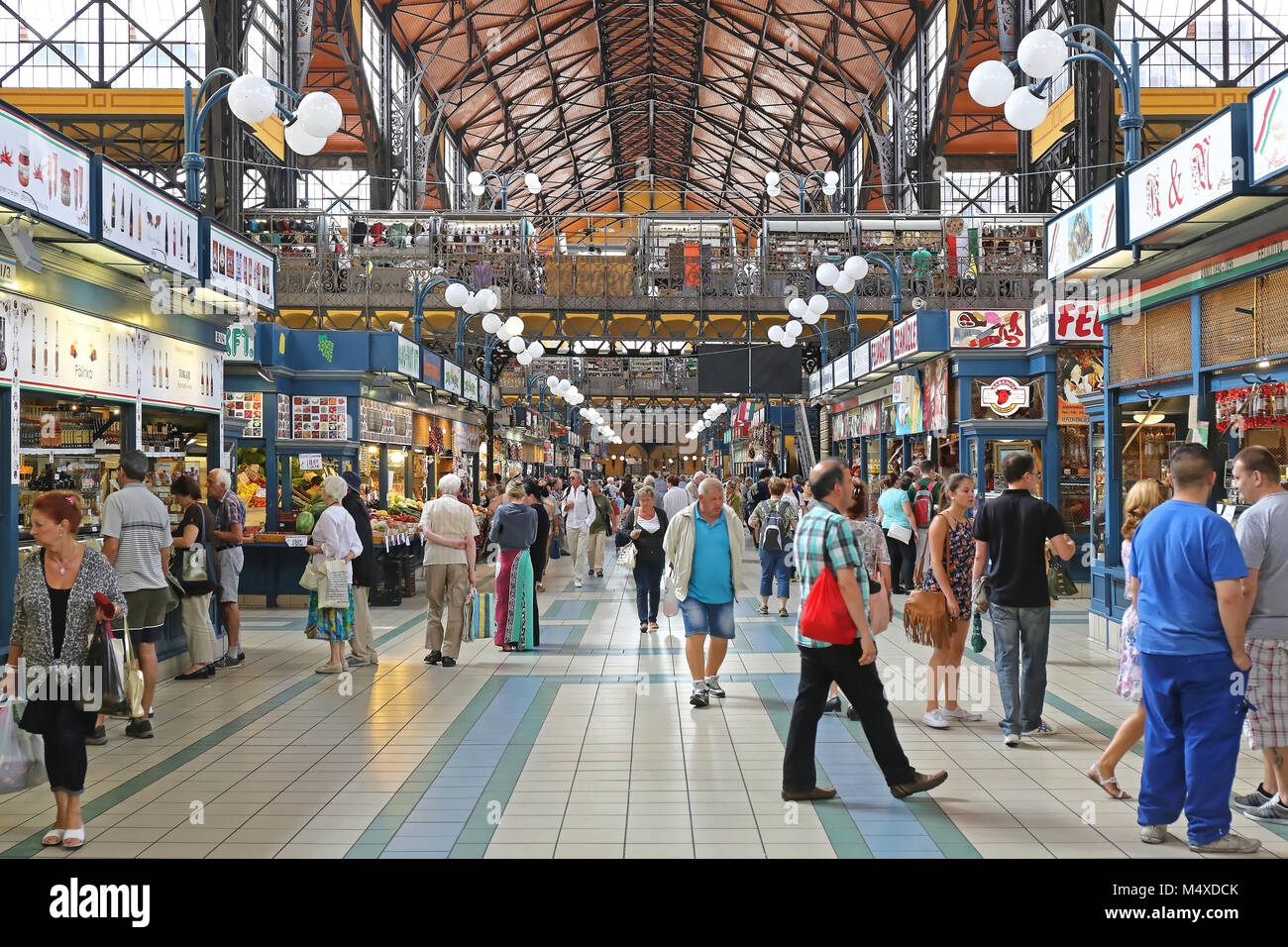 Budapest Market Hall Stock Photo - Alamy