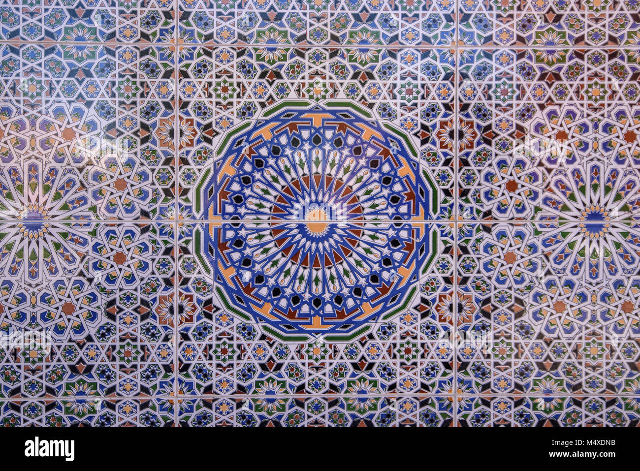Moroccan mosaic, Marrakesh, Morocco Stock Photo - Alamy