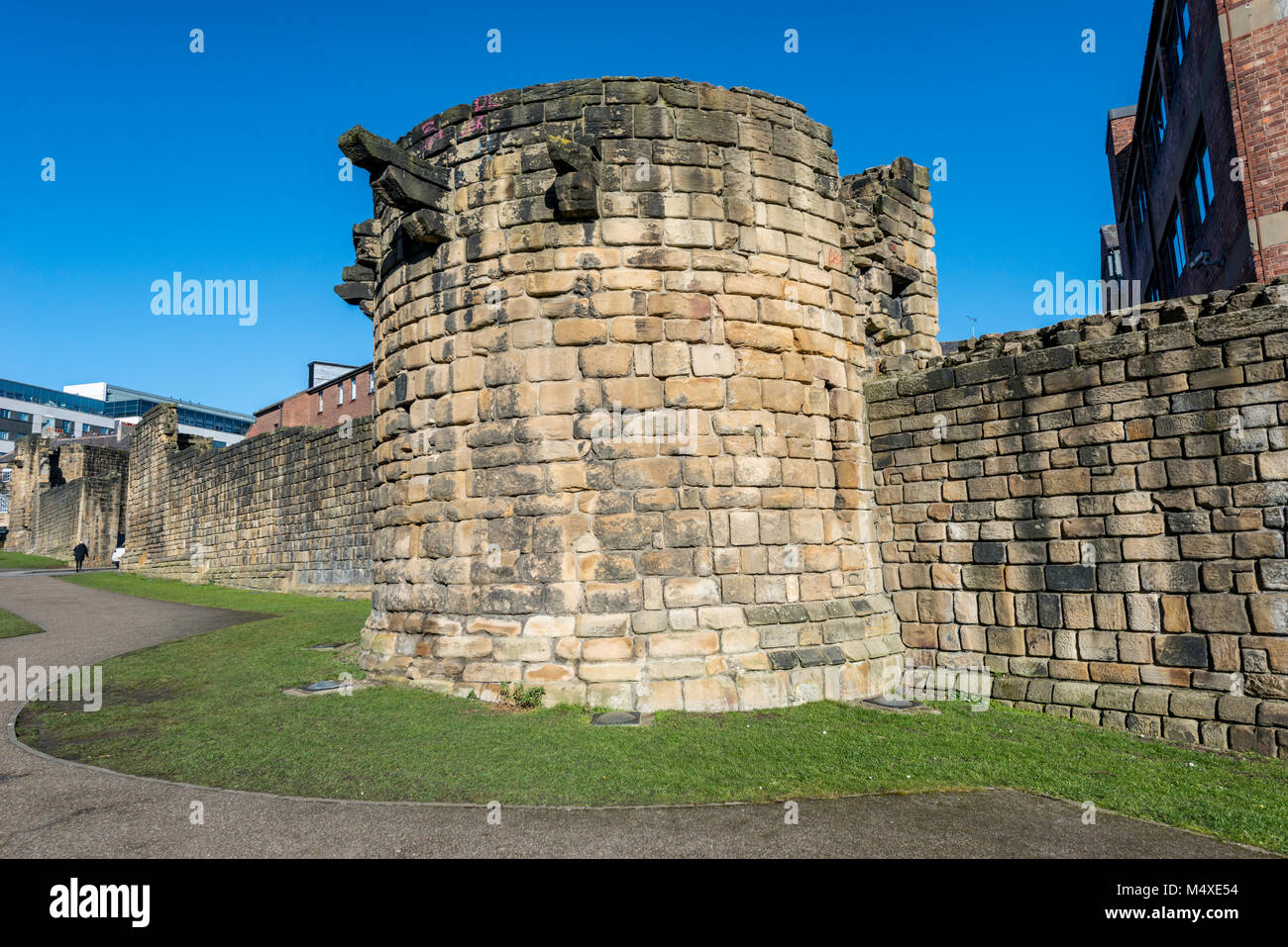 Town Wall, Newcastle upon Tyne, UK Stock Photo - Alamy