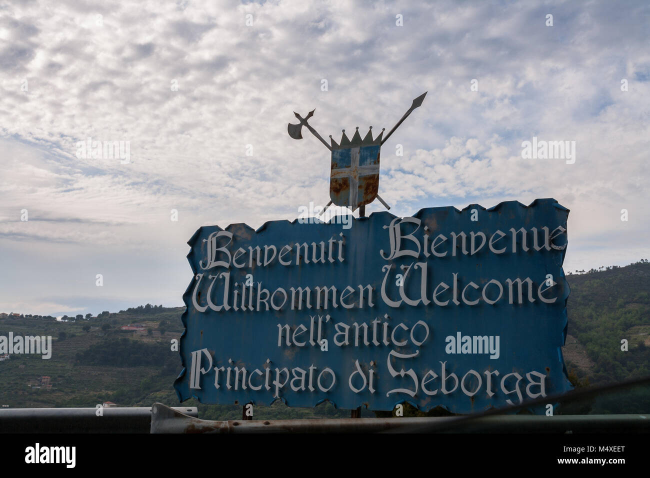 The principality of Seborga, Imperia, Liguria, Italy Stock Photo - Alamy
