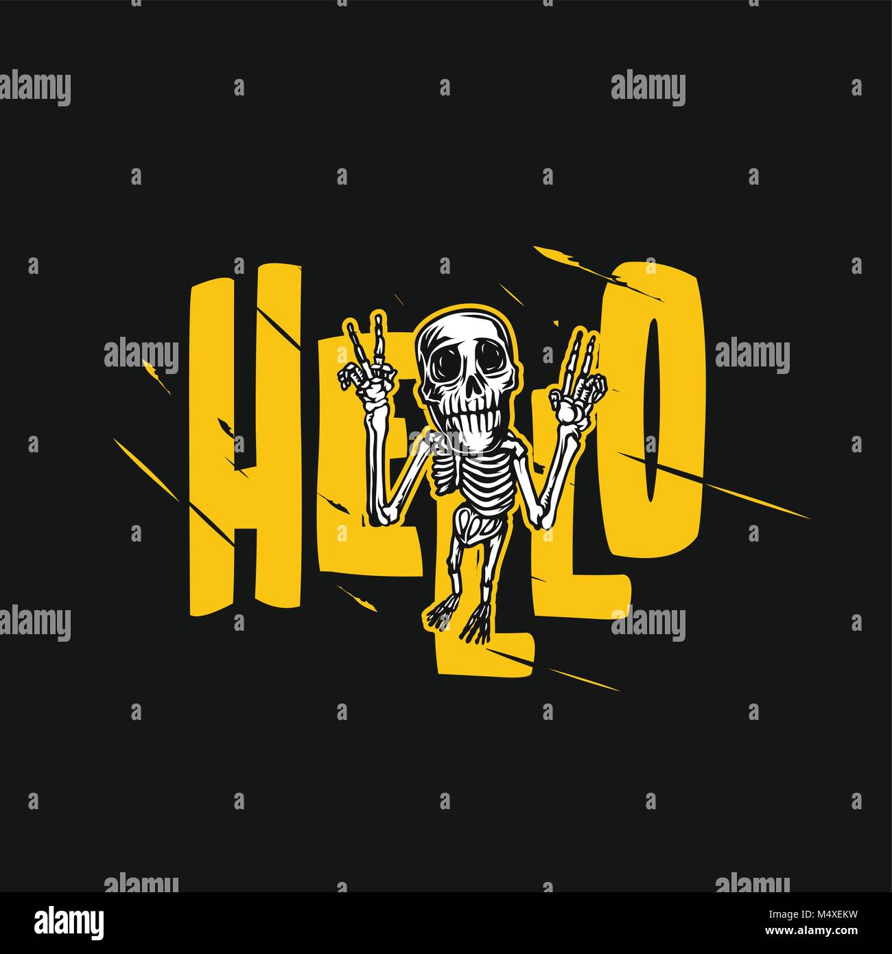 Vector illustration hello abstract Stock Vector Images - Alamy