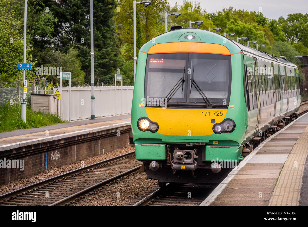 London overground train Stock Photo - Alamy