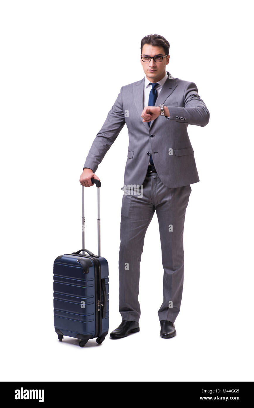Young businessman isolated on white background Stock Photo - Alamy