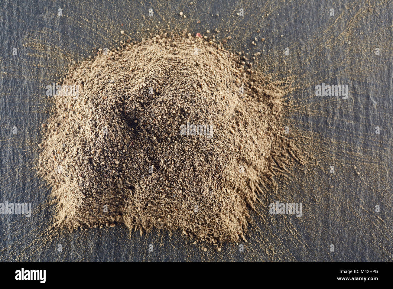 Top view on the texture background of black pepper powder Stock Photo ...