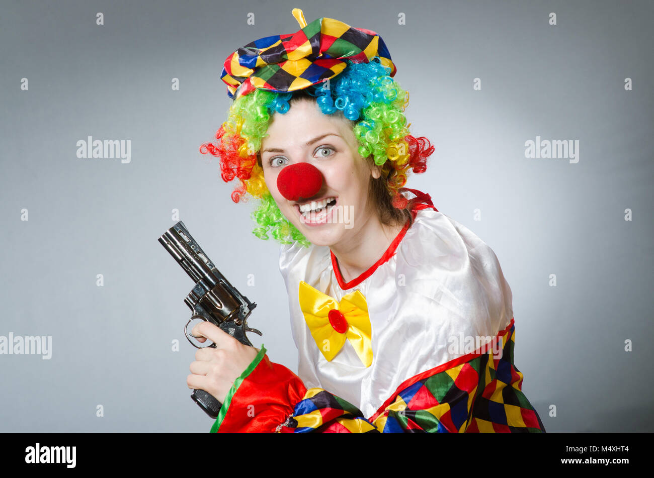 Evil clown female woman hi-res stock photography and images - Alamy