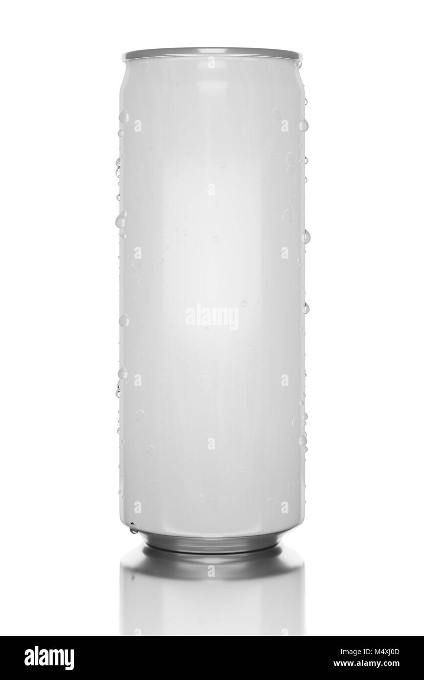 white energy drink tin Stock Photo - Alamy
