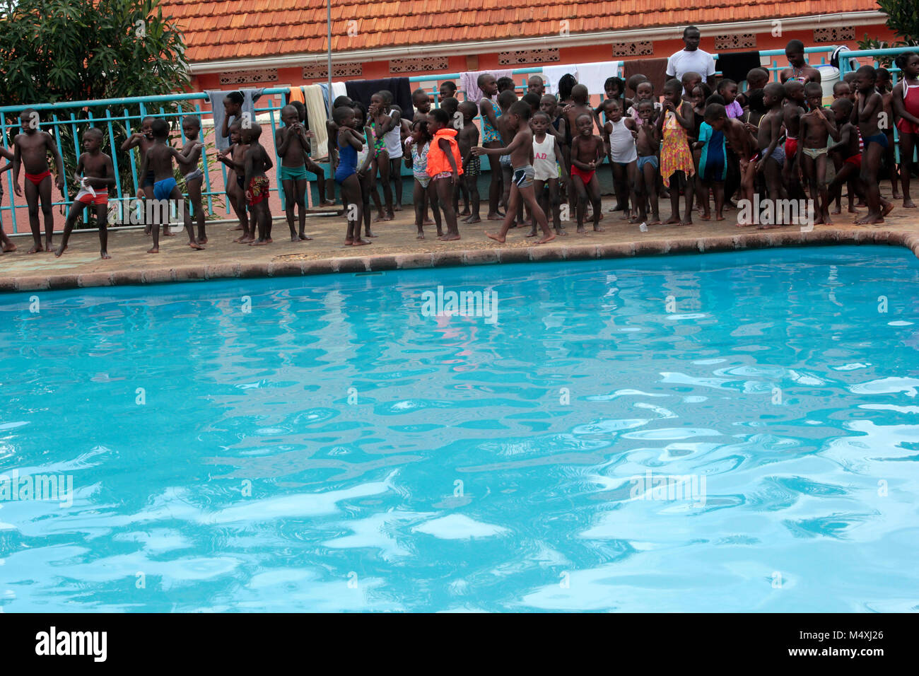 A swimming pool is the centre of activity at Kavumba Recreation centre ...