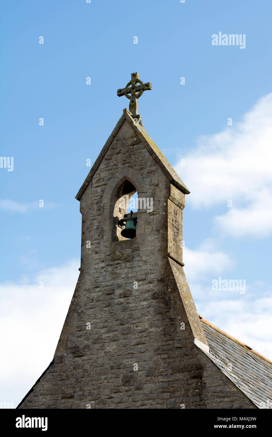 The bellcote of Christ Church, Long Hanborough, Oxfordshire, England ...