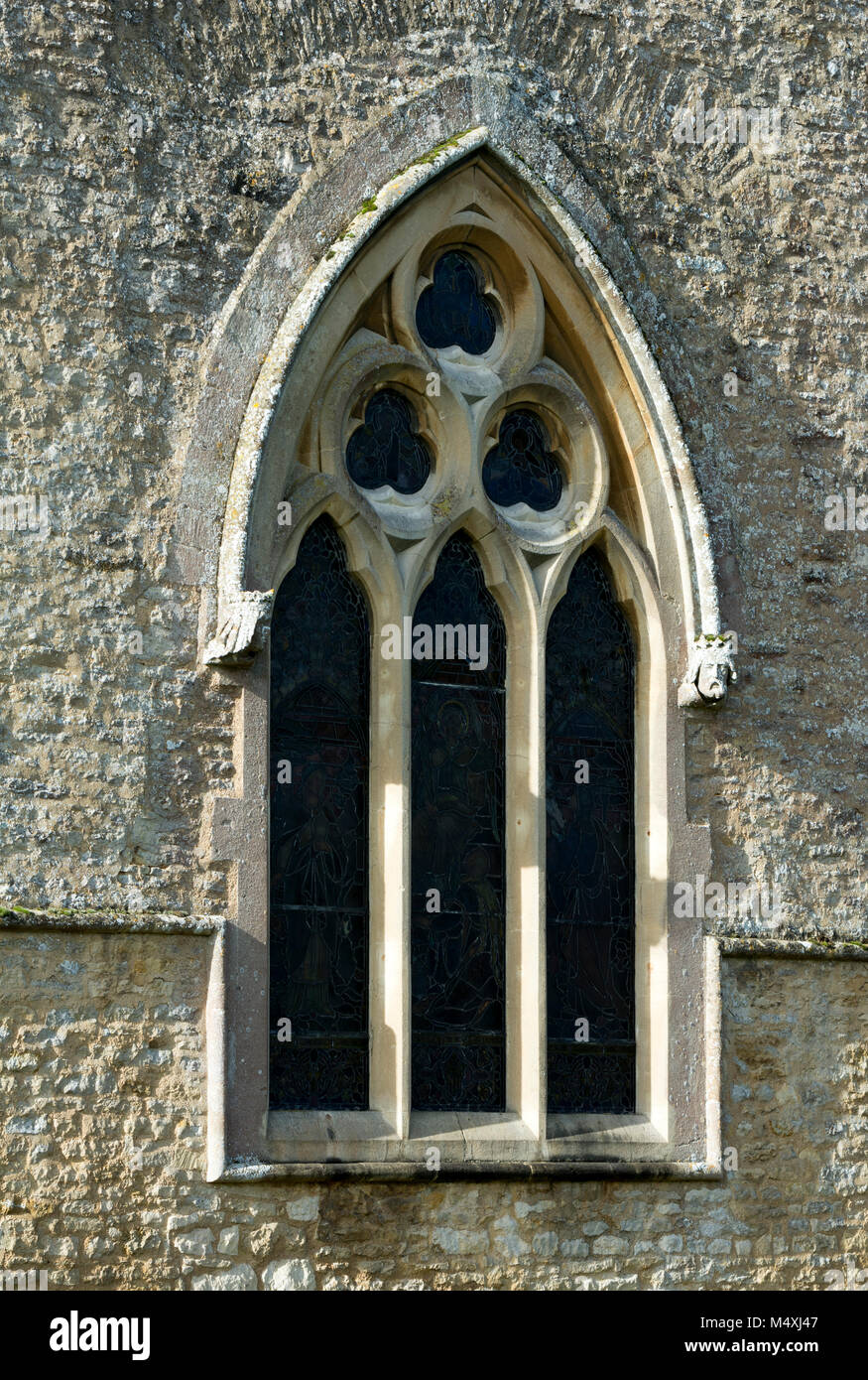 The east window, St. Peter and St. Paul`s Church, Church Hanborough ...