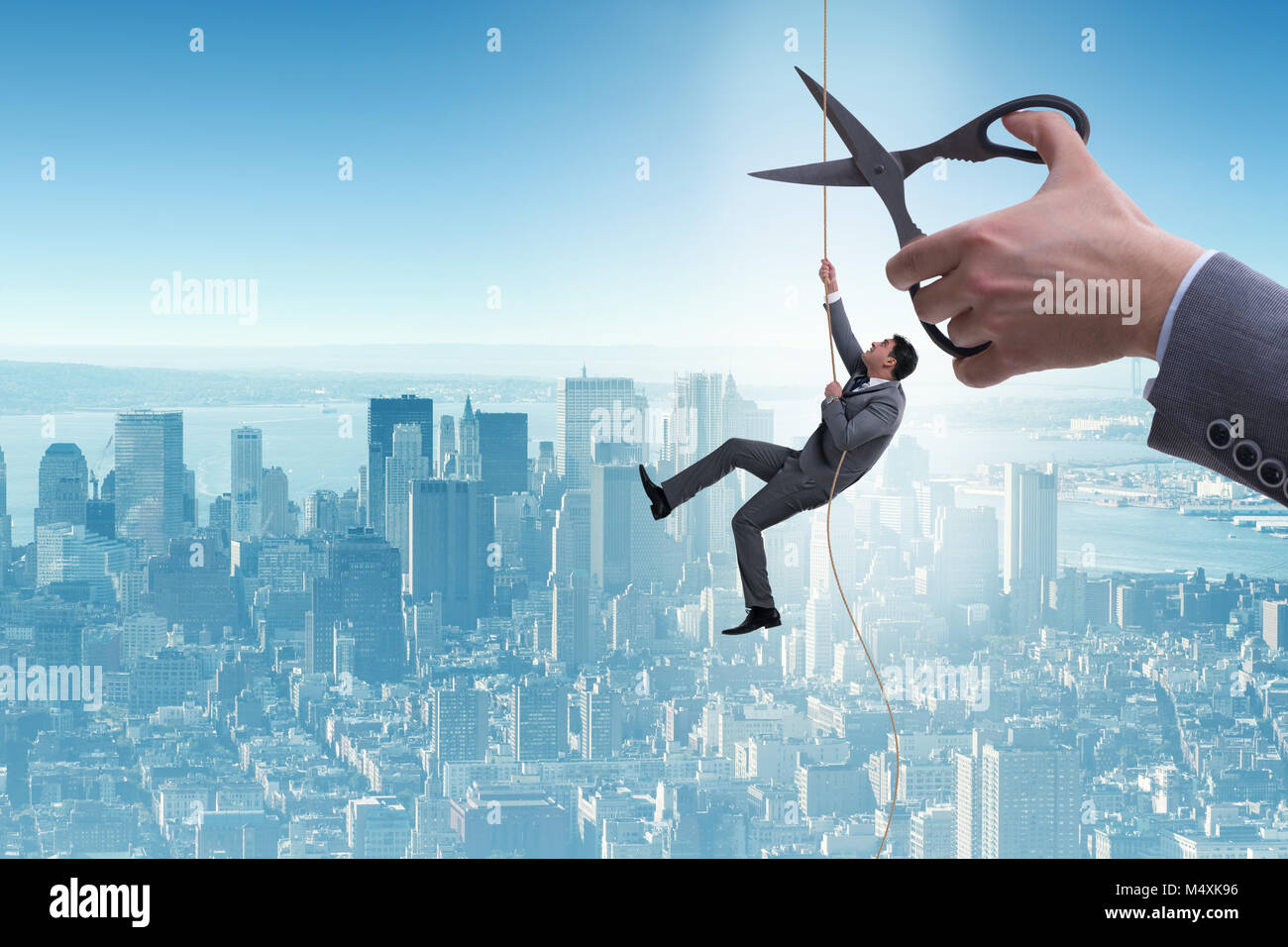 Businessman in business risk concept Stock Photo - Alamy