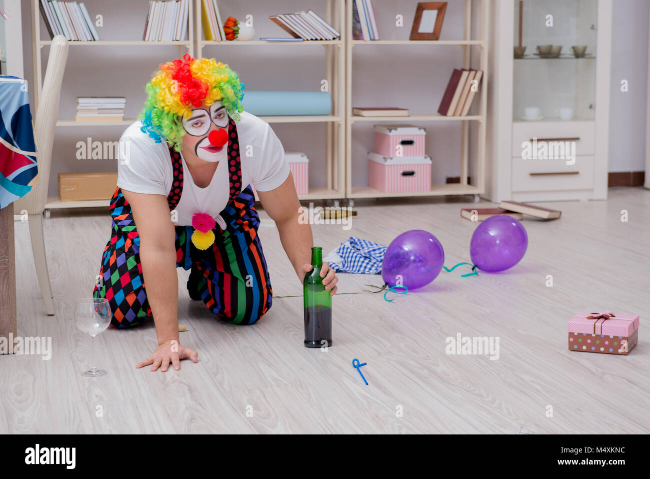 Drunk clown hi-res stock photography and images - Alamy