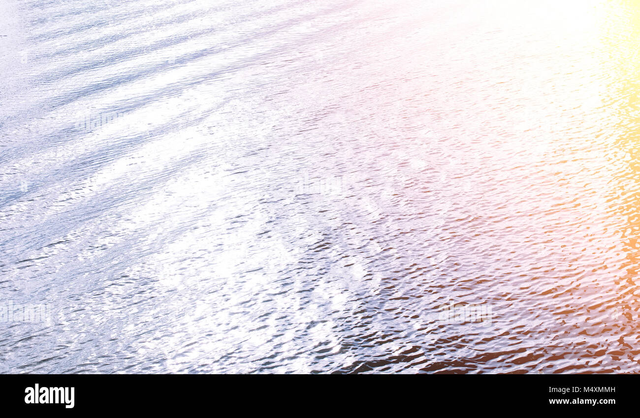 Landscape lake. Texture of water. The lake is at dawn. The mouth Stock ...