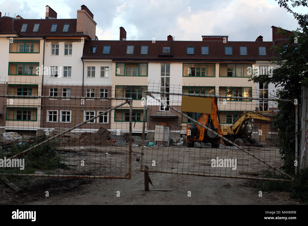 building blurred construction background Stock Photo - Alamy