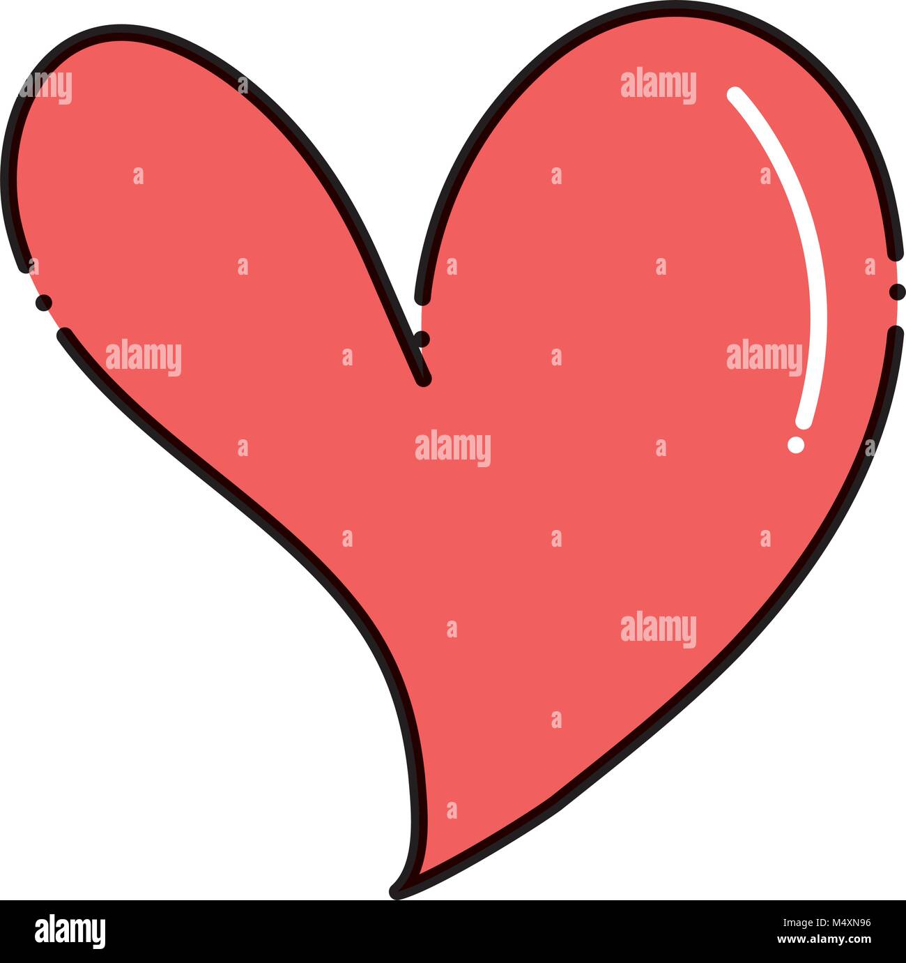 color heart love art to passion and romance Stock Vector Image & Art ...
